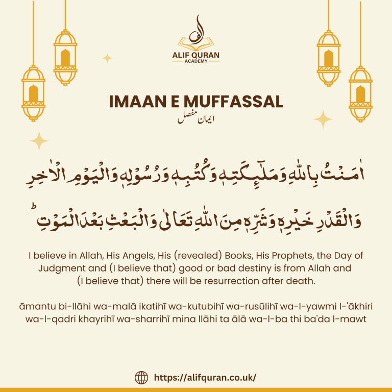 IMAN E MUFASSAL - Alif Quran Academy